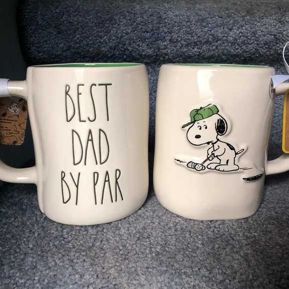 Rae Dunn | Dining | Nwt Rae Dunn Peanuts Snoopy Best Dad By Par Golf ...